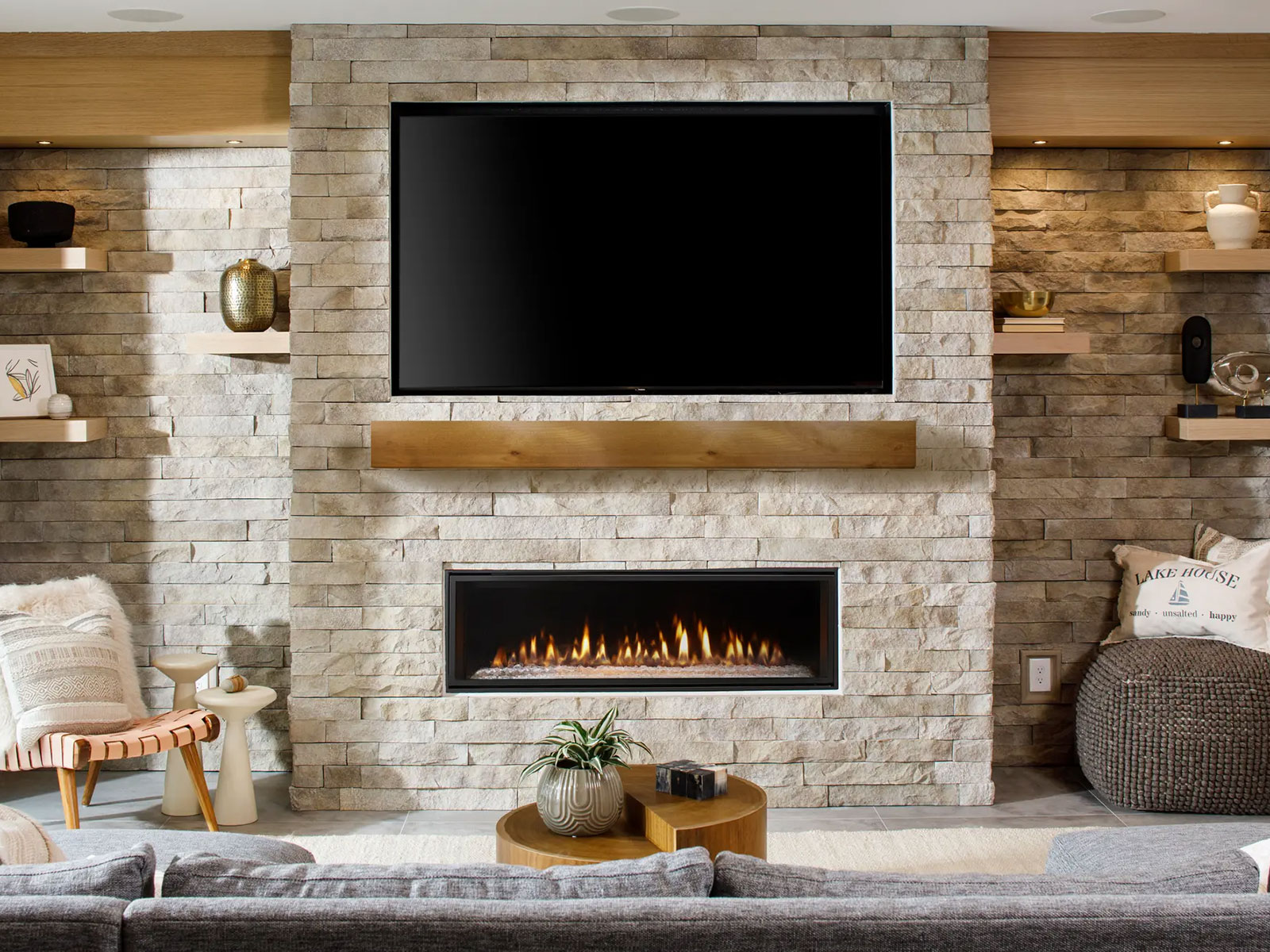 Modernize Your Space With a Gas Linear Fireplace - Fireplace Stone & Patio